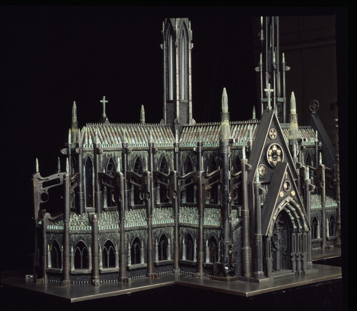 Al Farrow Makes Religious Sculptures From Guns And Ammo | Amusing Planet